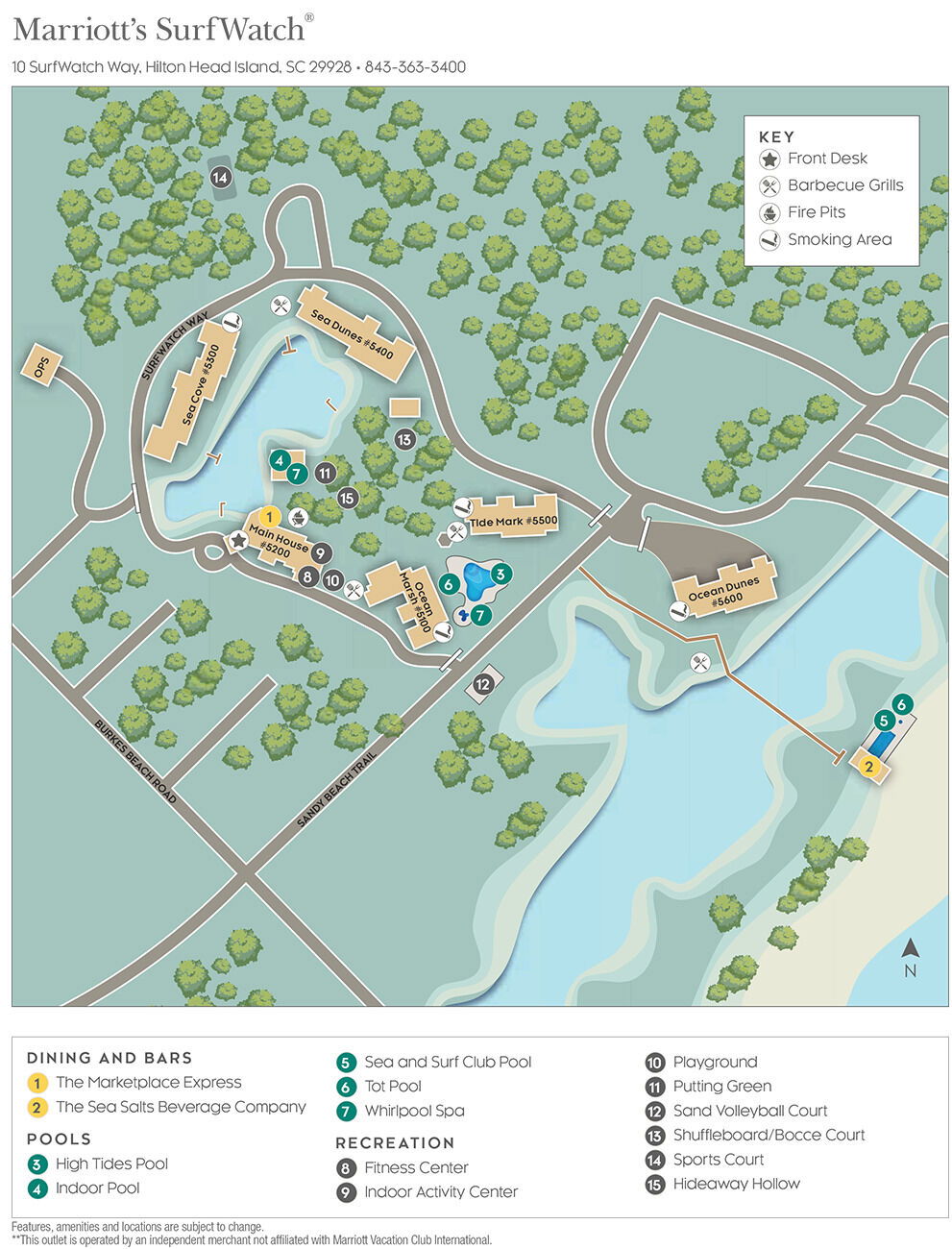 Timeshare rental at Marriott's SurfWatch, Hilton Head Island, South ...